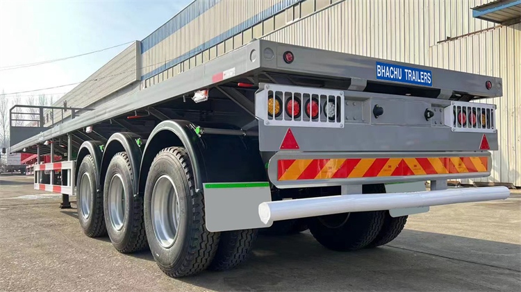 Bhachu 40 ft Tri Axle Flatbed Semi Trailer for Sale In Uganda | Bhachu ...