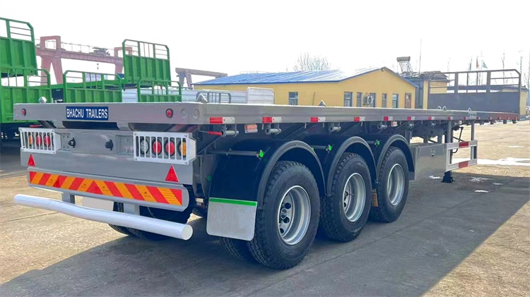 Bhachu 40 ft Tri Axle Flatbed Semi Trailer for Sale In Uganda | Bhachu ...