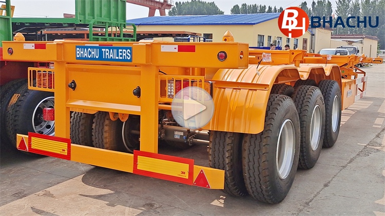 Bhachu Skeletal Container Semi Trailer | Tri Axle 12m Skeletal Trailer for Sale In Kenya