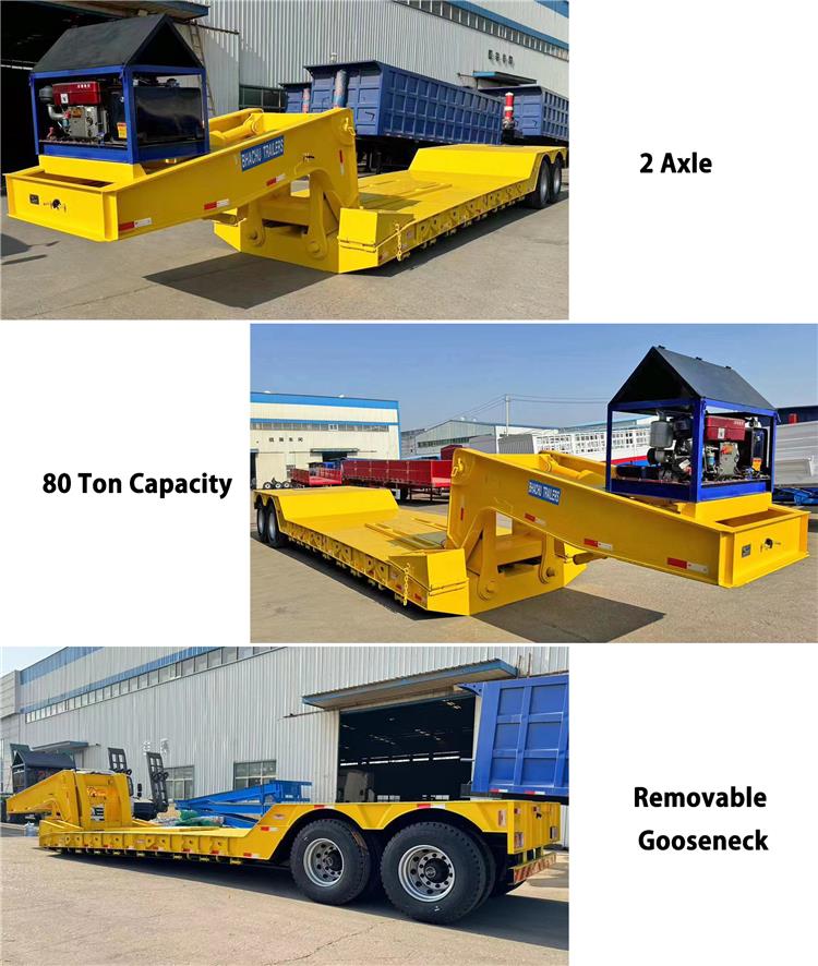 Bhachu 2 Axle Removable Gooseneck Trailer for Sale In Zambia