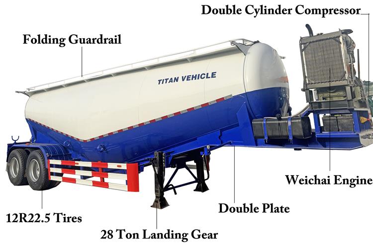 Bhachu Cement Bulker Trailer for Sale in Zimbabwe - Bhachu Trailer